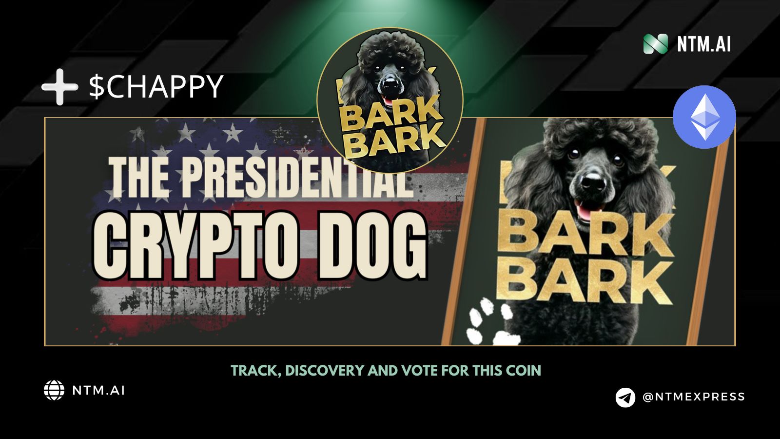 Chappy: The Presidential Crypto Dog (CHAPPY) | NTM.ai