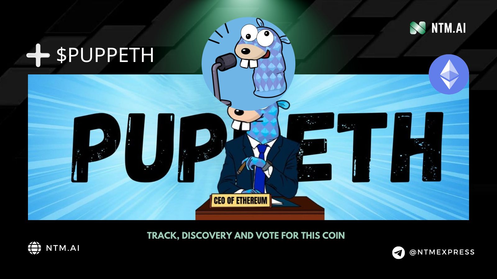 Official Ethereum Mascot (PUPPETH) | NTM.ai