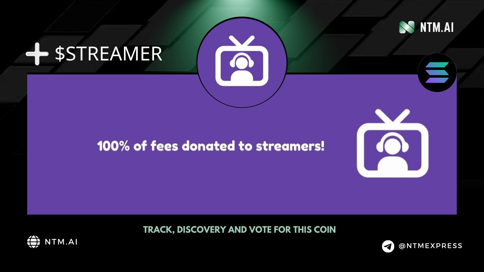 StreamerCoin (STREAMER) | NTM.ai