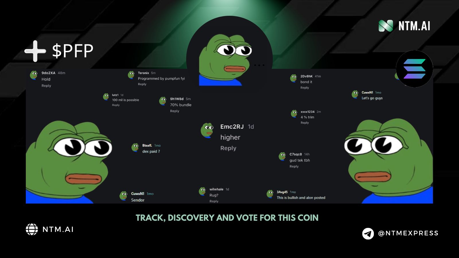 Pumpfun Pepe (PFP) | NTM.ai