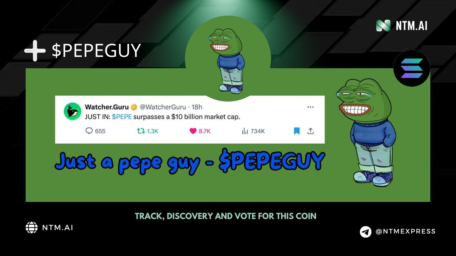 Just a pepe guy (PEPEGUY) | NTM.ai